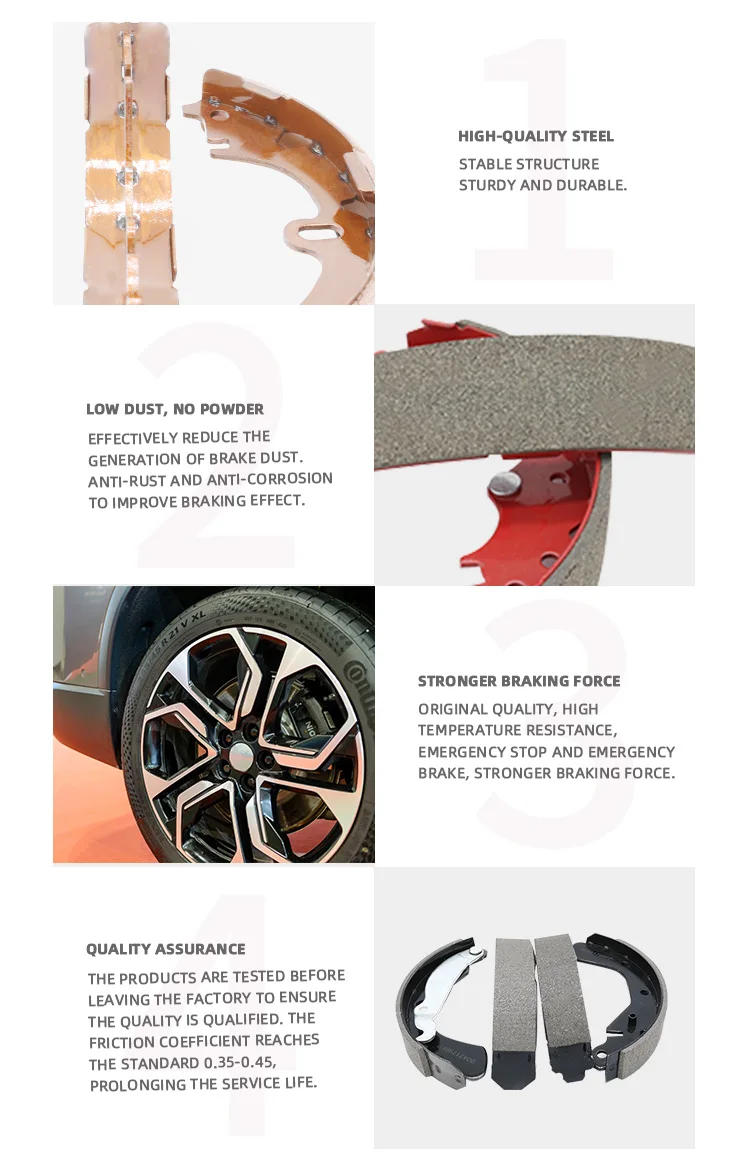 High Performance Brake Shoes for Hyundai H100 Porter