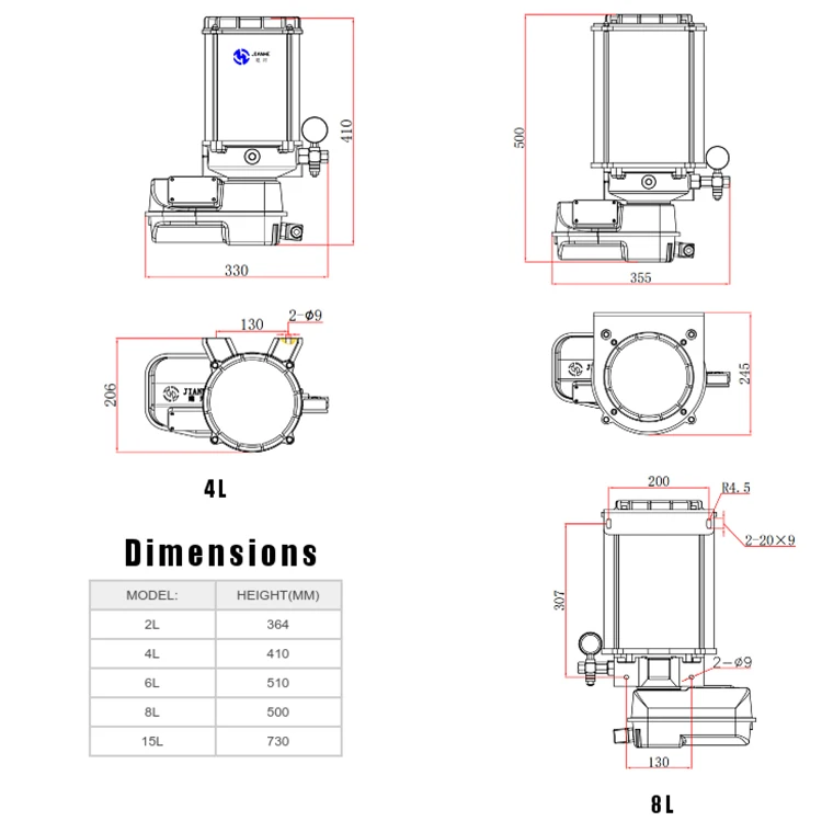 JIANHE DBS Electric Grease Pump - Automatic Lubrication