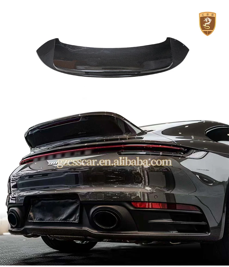 SC.2 Style Dry Carbon Fiber Rear Spoiler Wing for Porshce 992 Turbo S ...