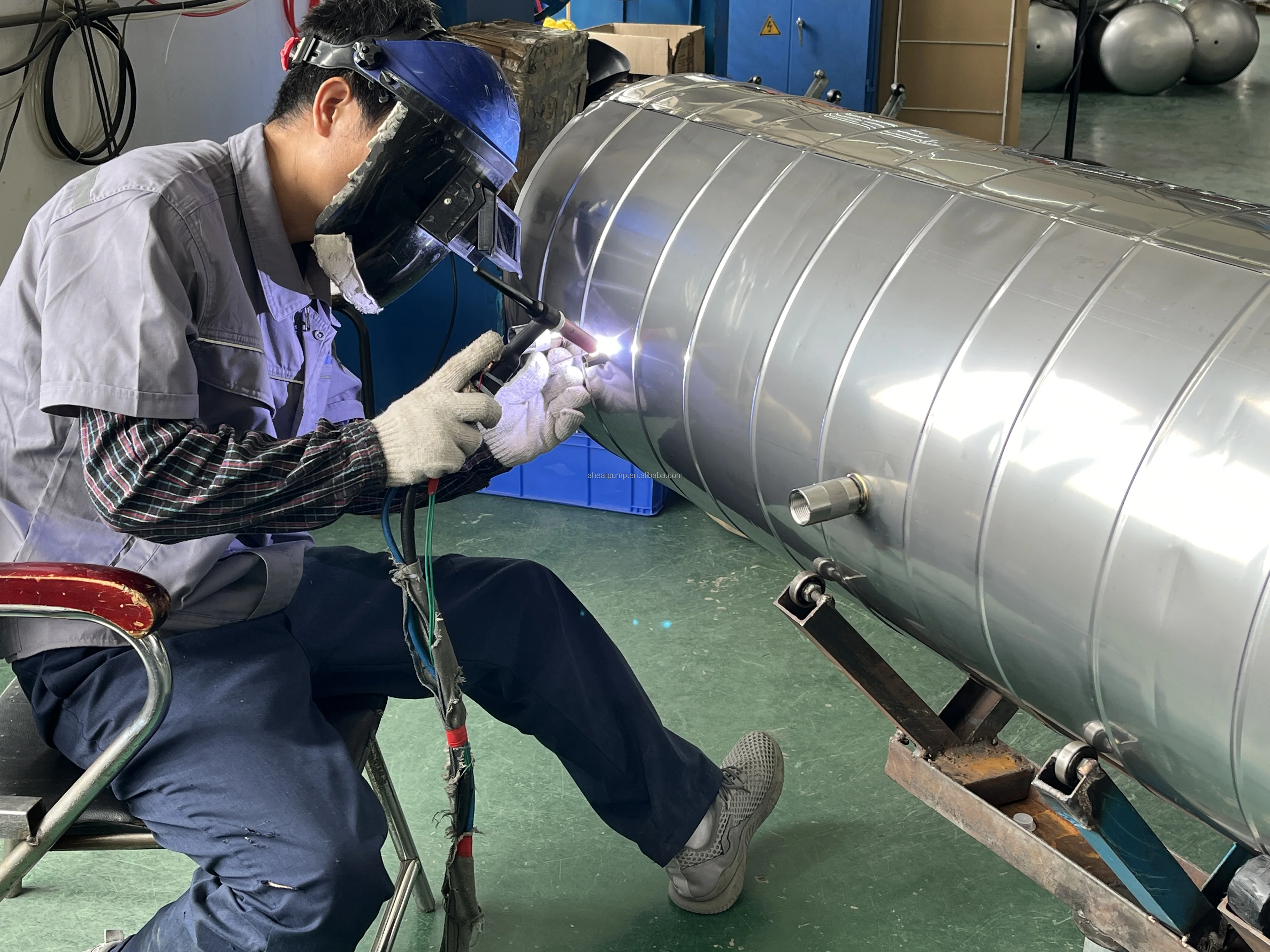 300l Sus304 Sus316l 150l Heat Exchanger Coils Solar Thermal Room Heating Cooling Buffer Tank ...