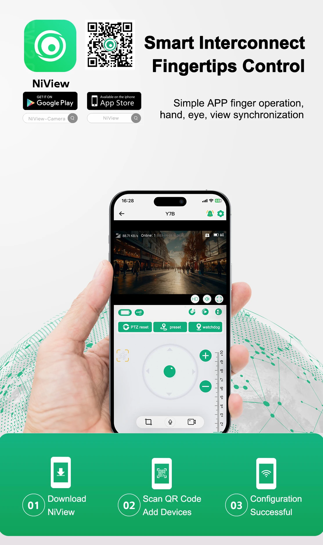 4G Camera 4g 10X Optical 2MP 4MP 30fps IR Distance 40M Niview Wireless ...