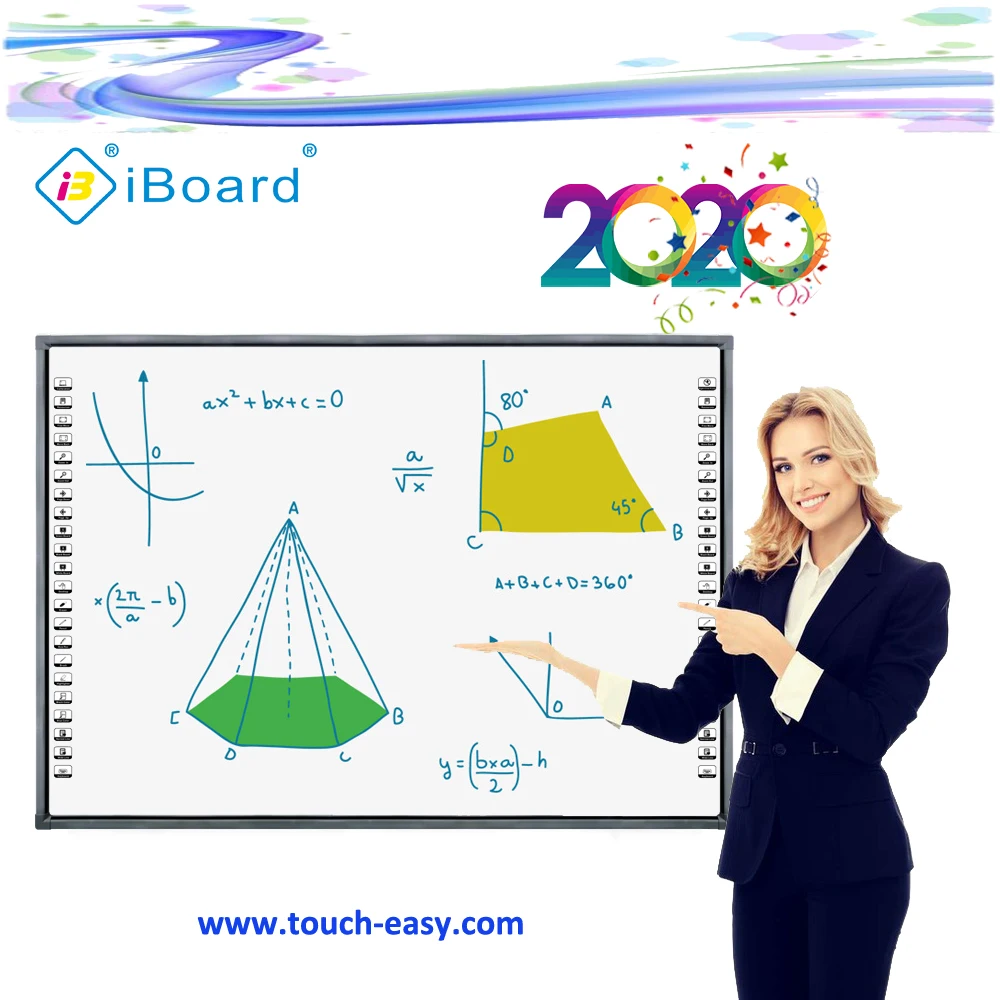 96" Interactive Whiteboard Infrared Smart Digital White Board For Smart ...