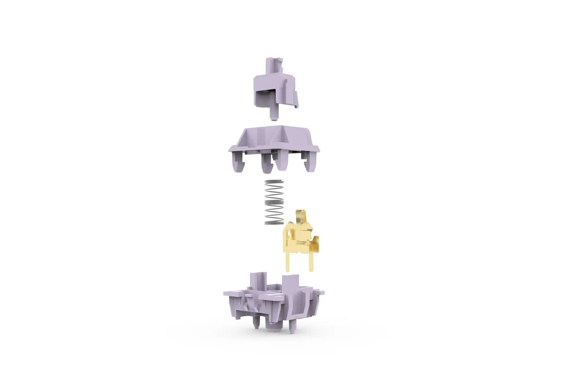 Customize POM Stem Clear Linear Keyboard Switch 5 Pin Purple Mechanical ...