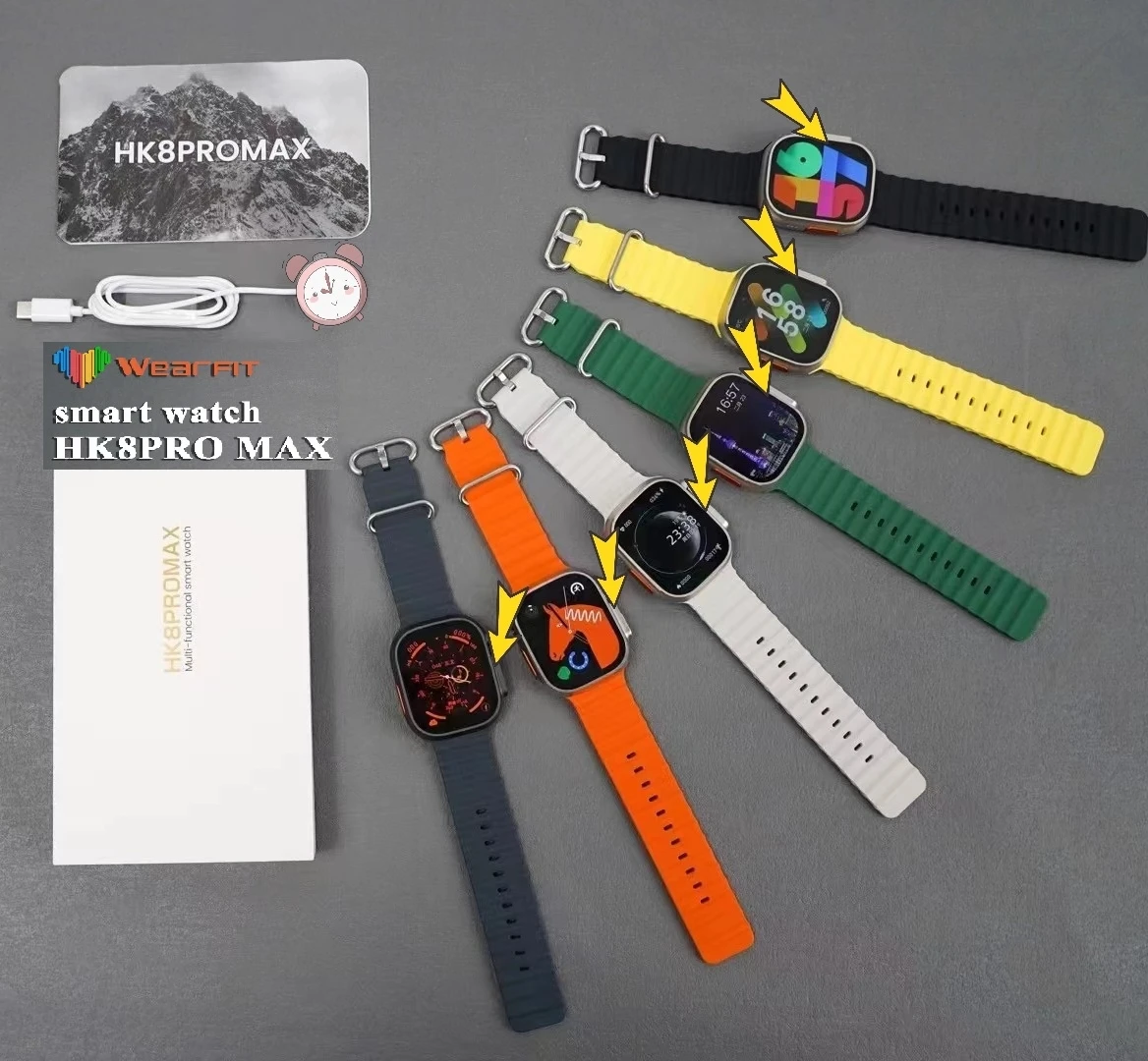 Reloj Inteligente Ultra Serie Hello Watch 2,Dt8,Hk8 Pro Max,Hk9,S8,Hw8 ...