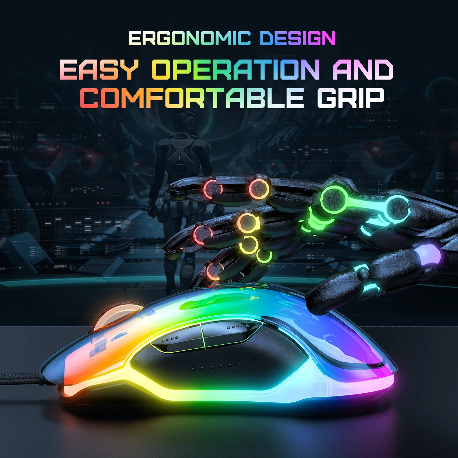 ONIKUMA CW925 RGB Backlit Gaming Mouse - Ultimate Control