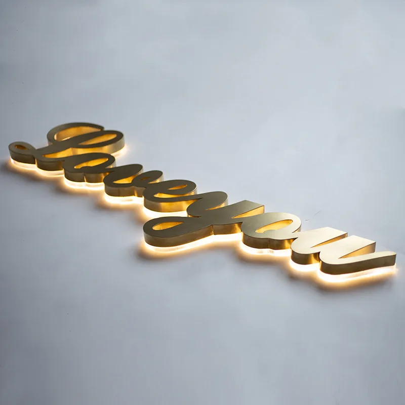 High Brightness 3d Metal Signs Custom Led Luminous Characters ...