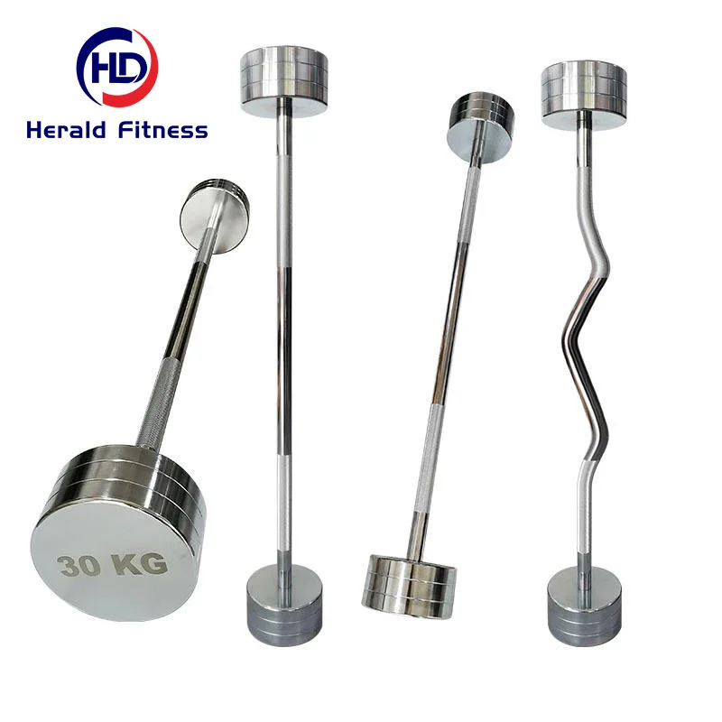 Dumbbell Workouts Gym Fitness Tools Rubber Round Head Barbells Weight ...