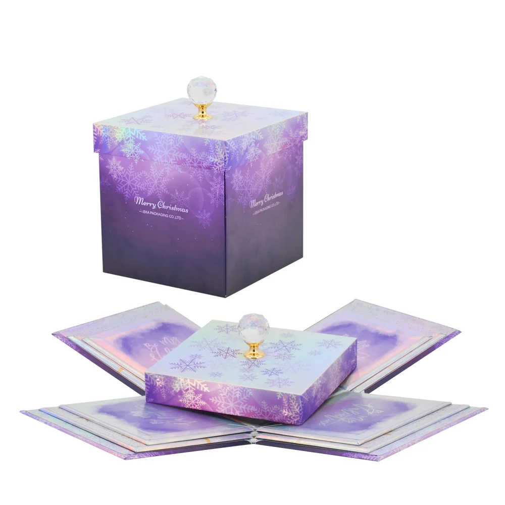 Custom Cardboard Explosion Box Valentine Surprise Gift Diy Love Apple ...