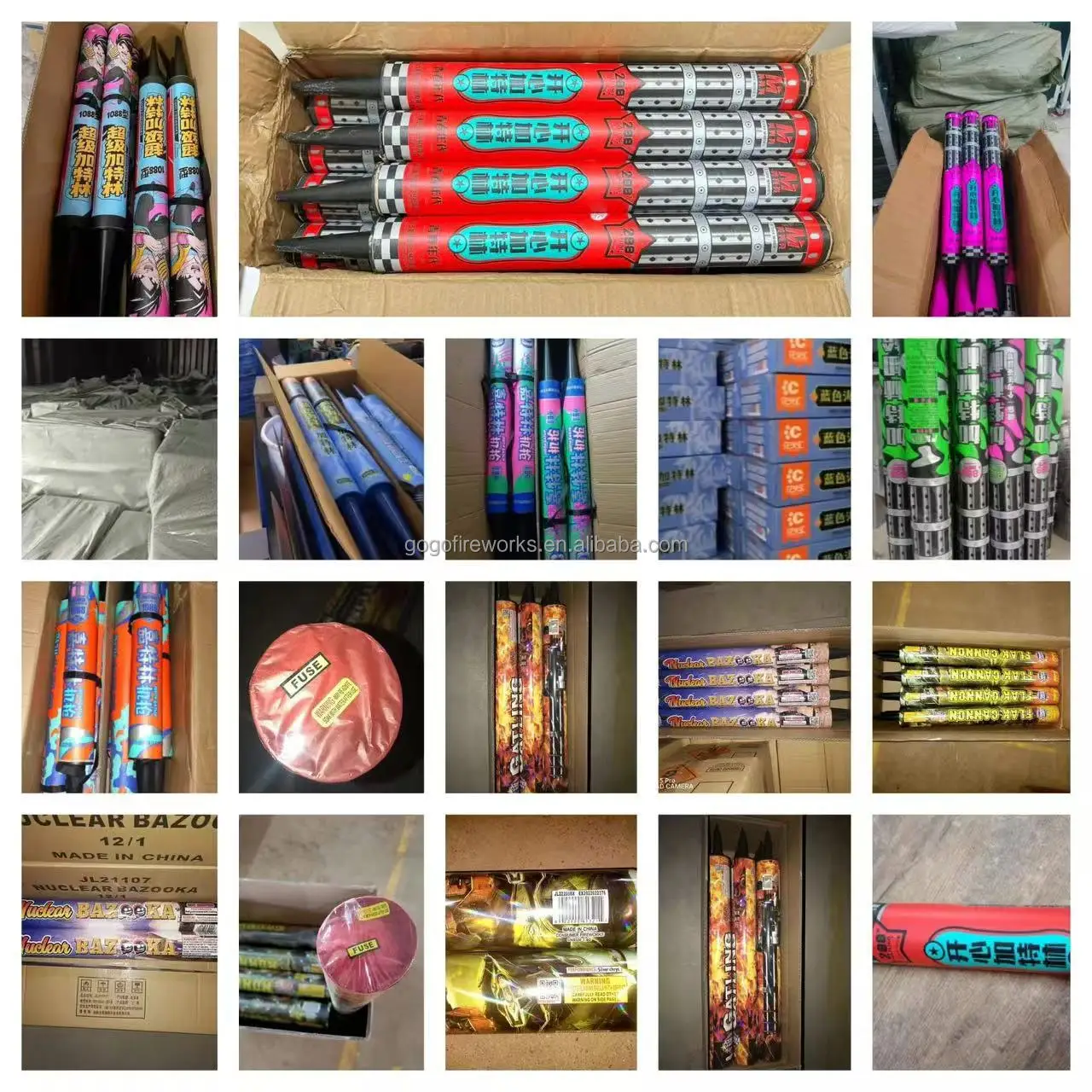 288 Shot Gatling Fireworks Roman Candle for New Year, Diwali & Parties ...
