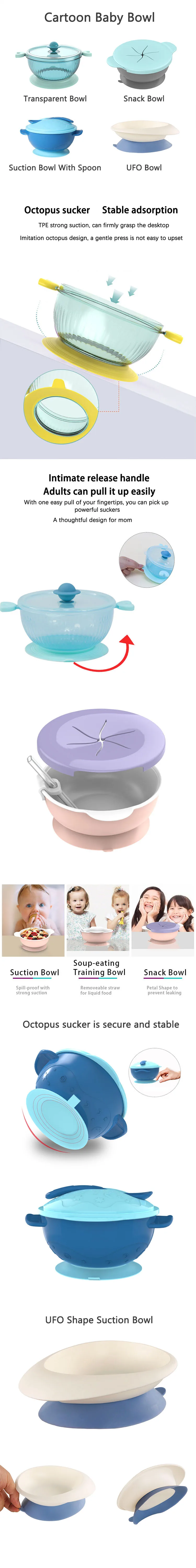 Wholesale No Spill Pp Plastic Kids Baby Products Suction Food Snack ...