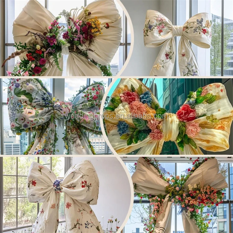2025 New Trend Customized Giant Beautiful Bow Decoration Wedding ...