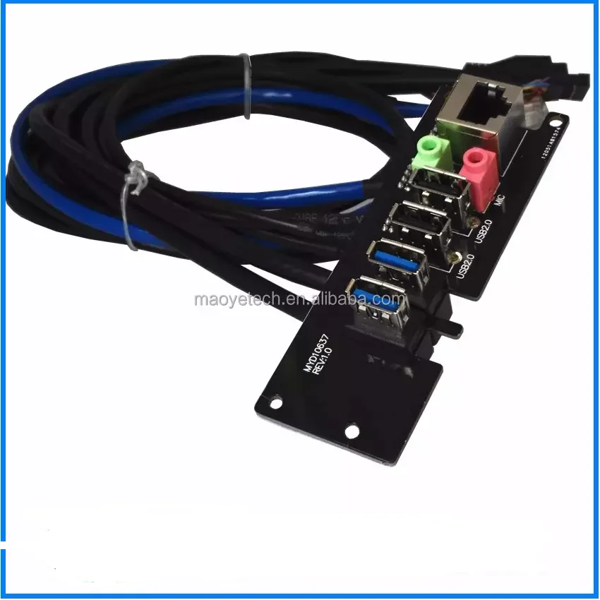 PC Computer Case Front Panel Mounted Cable USB 3.0 + USB 2.0 Audio Port ...