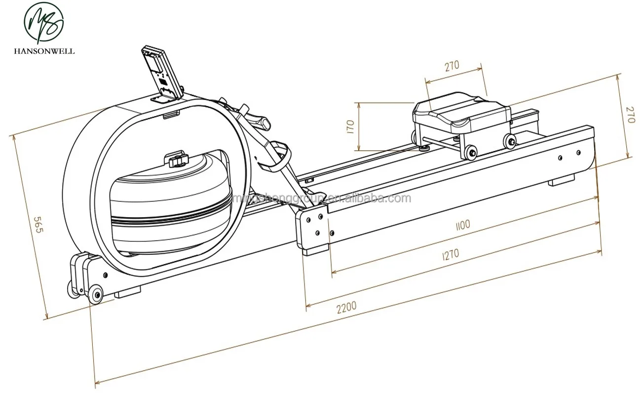 Home Gym Fitness Rowing Machine Whole Body Exercise Cardio Training ...