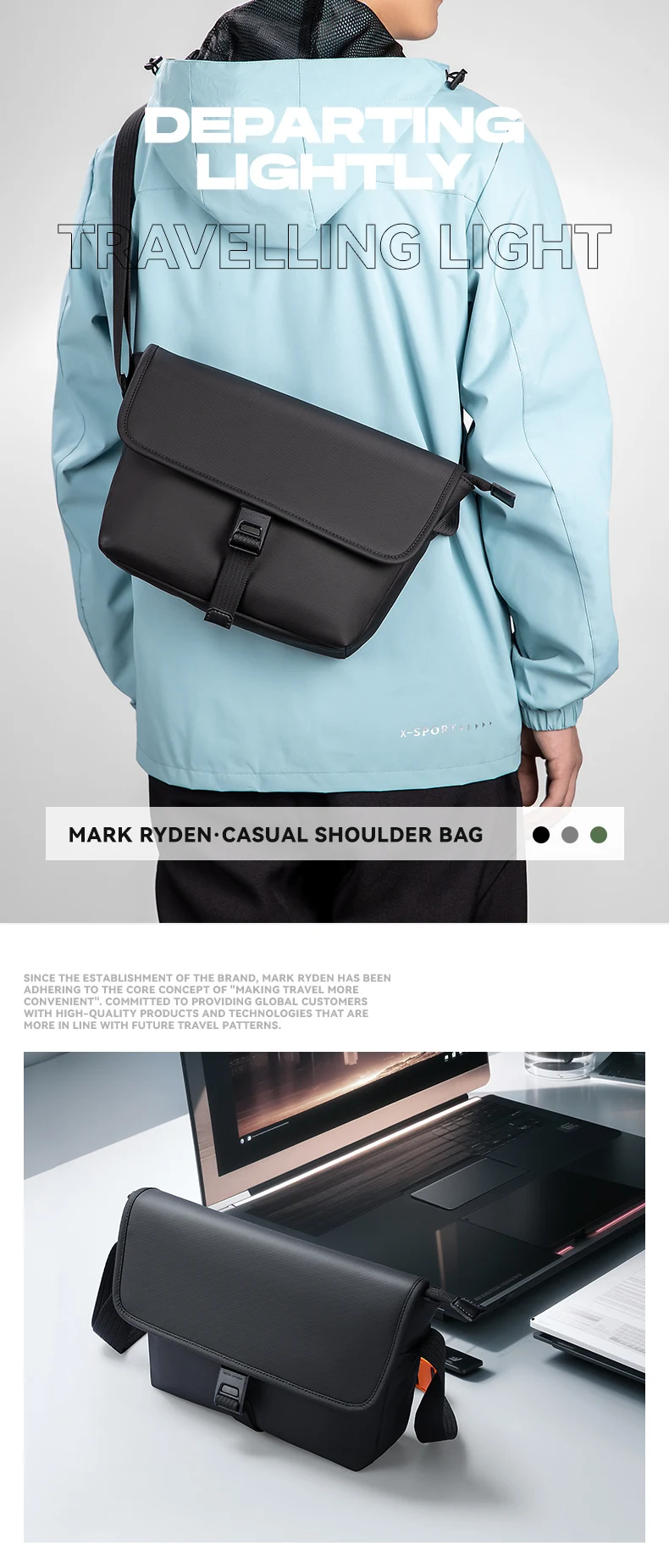 Mark Ryden Customized Logo High Volume Men's Crossbody Bags