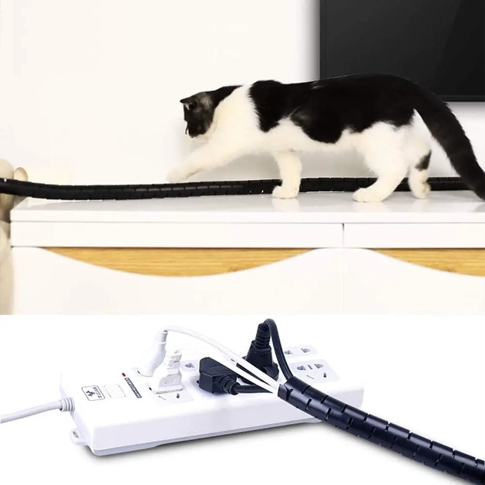 Factory 16mm Cable Wire Management Spiral Wrapping Band Made from ...