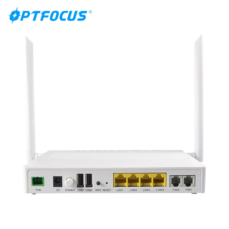 Dualband WIFI XPON ONU 4GE +2Voice +1USB + 2.4G/5.8G Wi-Fi AC ONU GPON ONT XPON Network Terminal ...