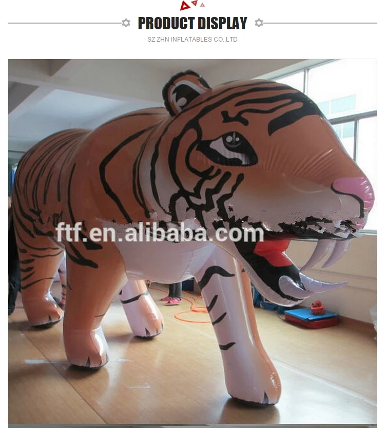 Hot Sale Vivid Advertising Big Inflatable Tiger/pvc Promotion ...