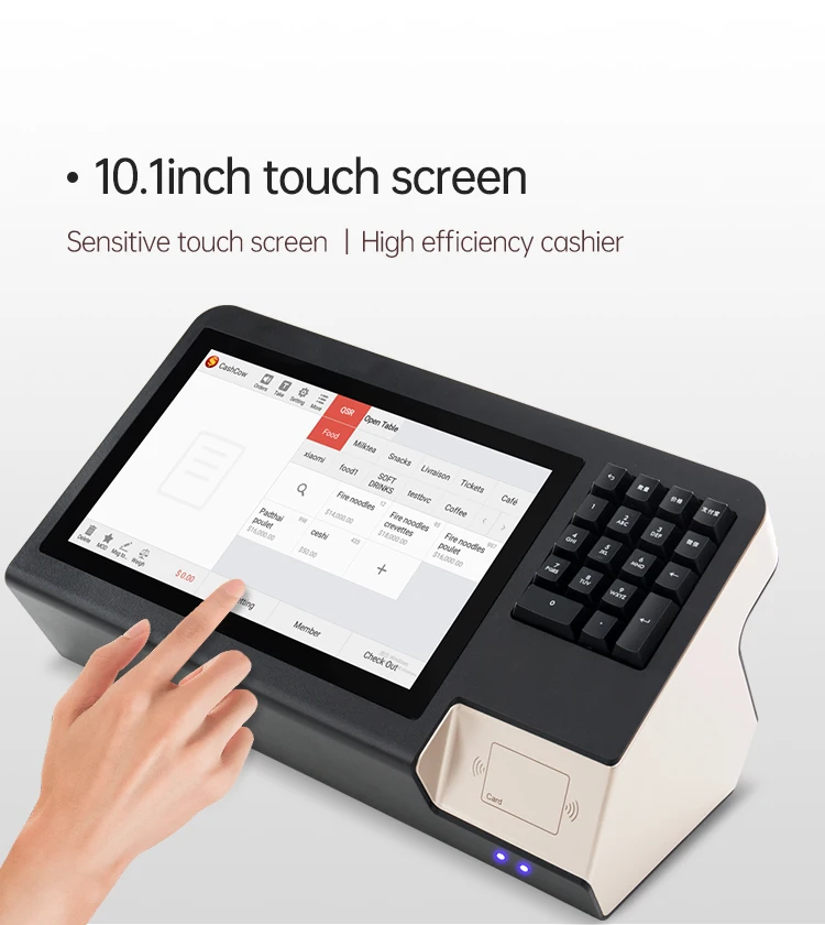 10.1 Inch Touch Screen Cheap Android Pos Machine System with Software ...
