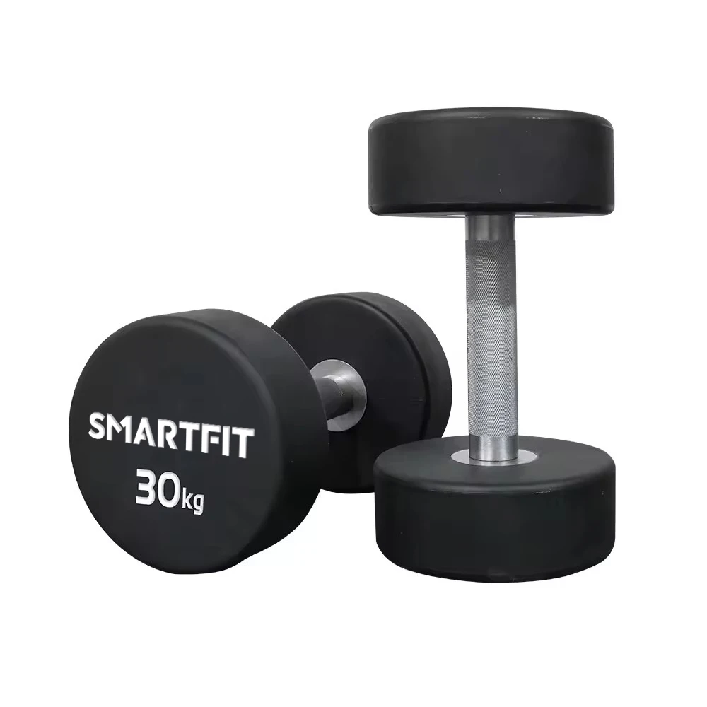 Smartfit Custom Pu Urethane Round Dumbbells Set For Gym Kg Lbs - Buy ...