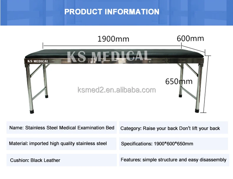 Ksmed Foldable Examination Bed Ksm-exb High Quality Examination Couch ...