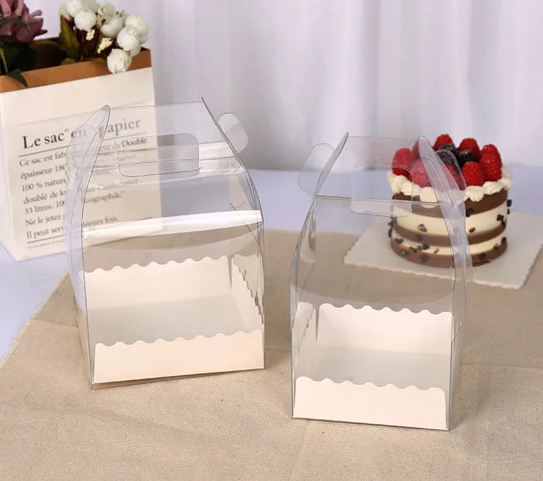 XJH Clear Cake Packaging Box with Lid - Luxury & Recycled