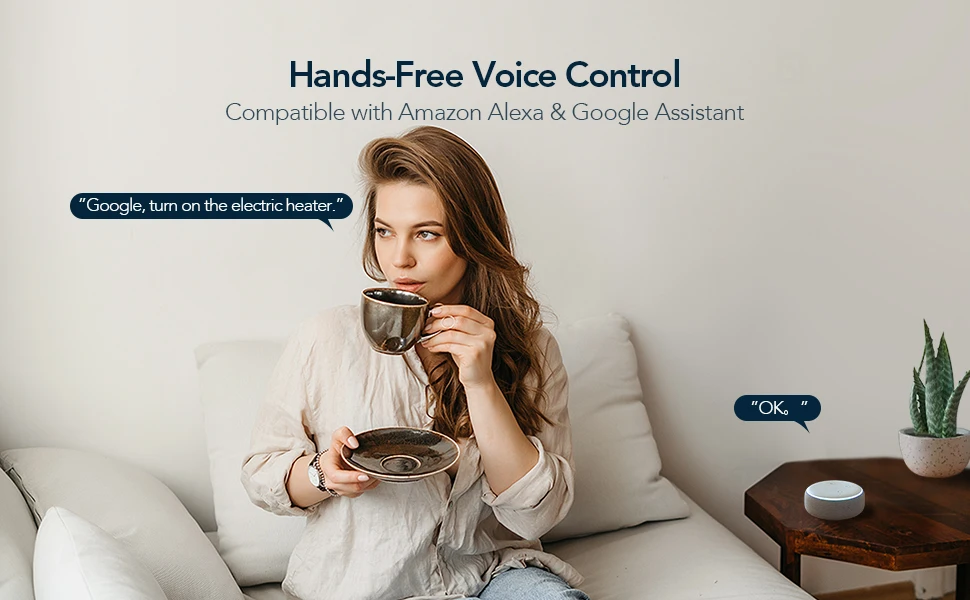 Smart Plug Socket with Voice Control - Measures Power Consumption