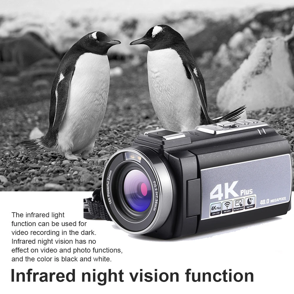 Sonida 4K Video Camera Recorder - 60FPS, 16X Digital Zoom, NightShot ...