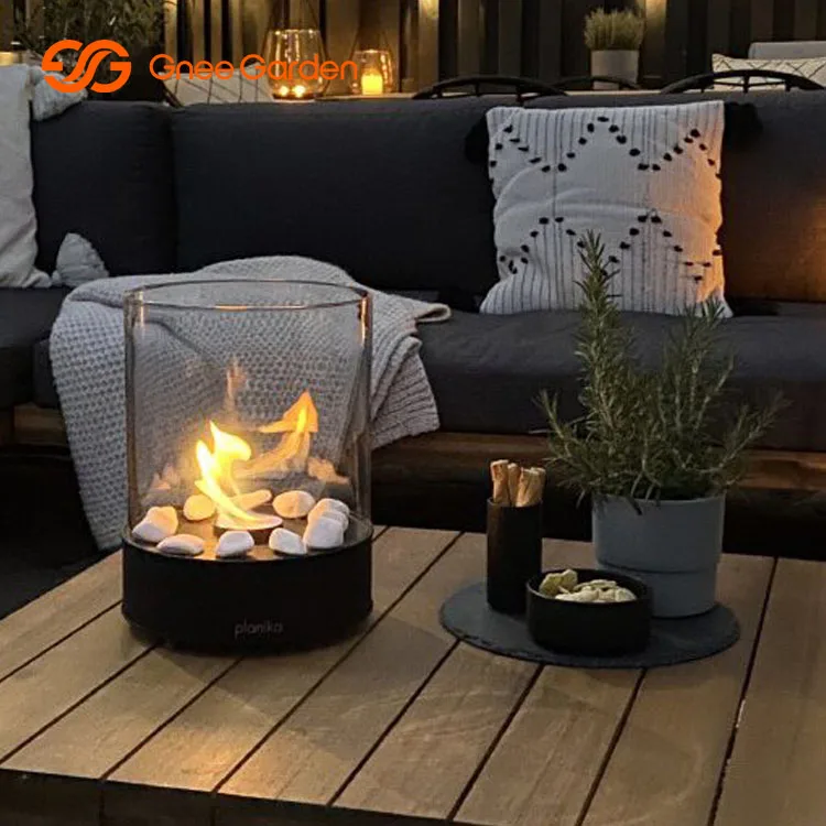 Concrete Alcohol Patio Table Top Ethanol Firepit Camping Outdoor ...