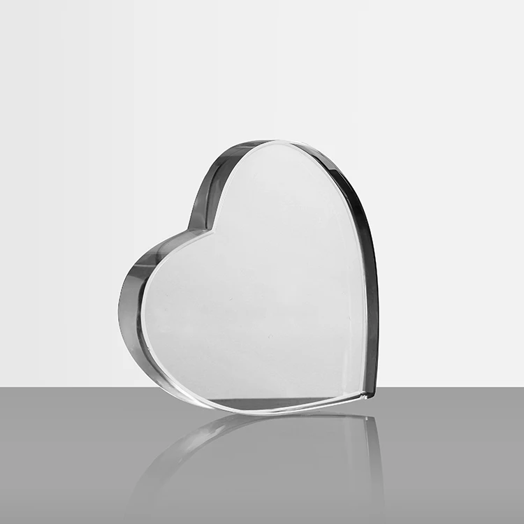 Customize Engraving Blank Crystal Heart Shape Paperweight MH-TF0225 ...