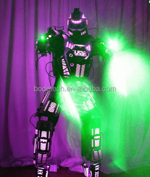 Party Traje Led Robot Costume Led Clothes Stilts Walker Costume ...