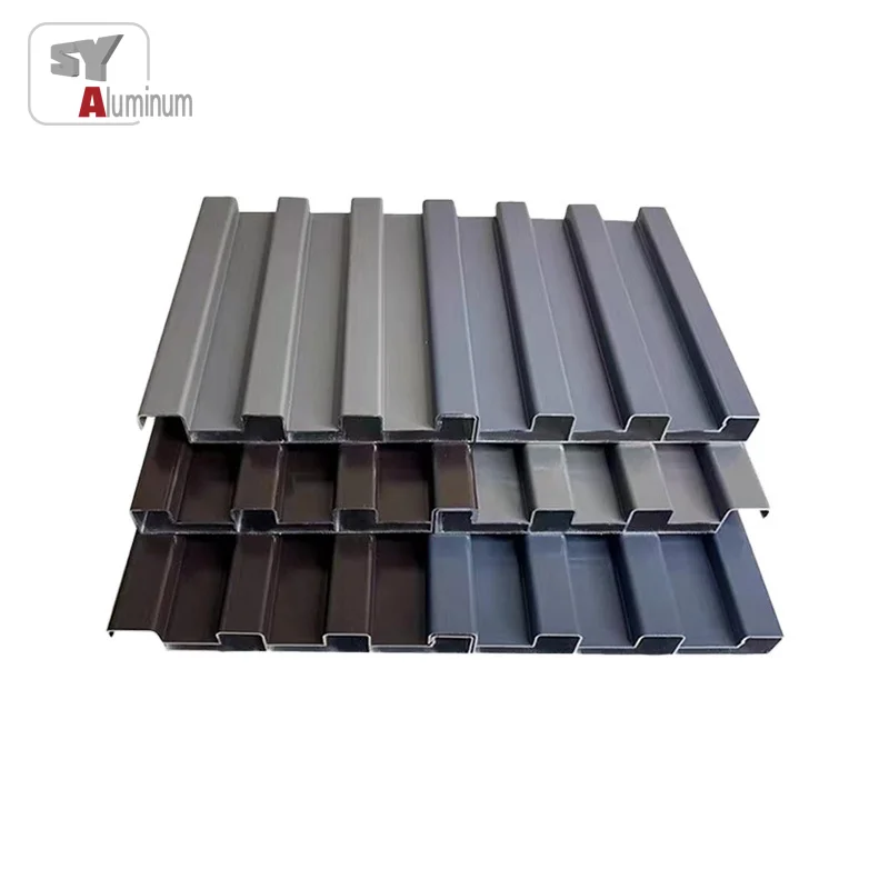 Aluminum Great Wall Panel Building Exterior Wall Decoration Concave ...