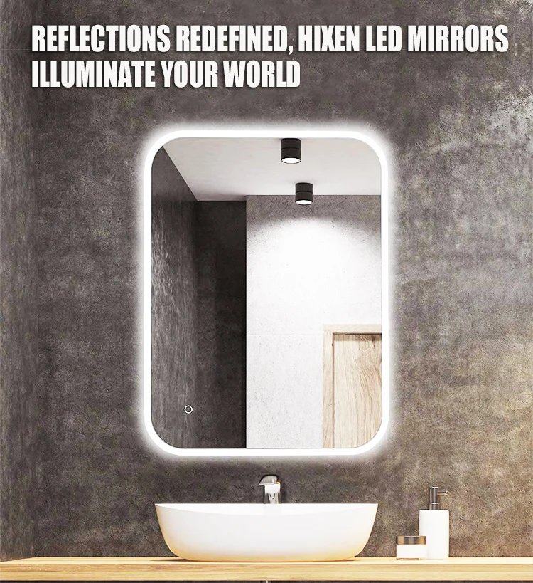 Hixen Waterproof Ip44 Hotel Touch Screen Bluetooth Music Speaker Led ...