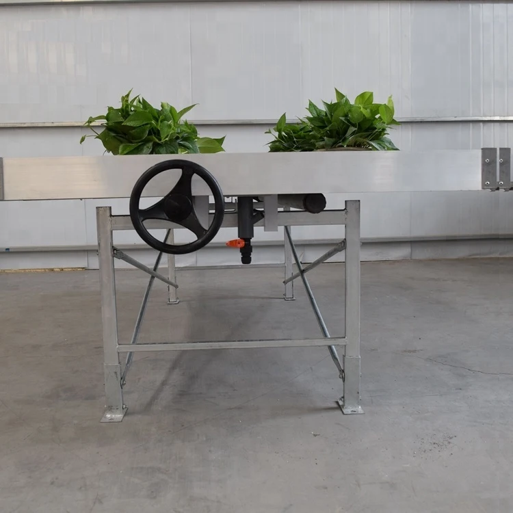Greenhouse 4x8 Flood Rolling Bench - Hydroponic Growing Table