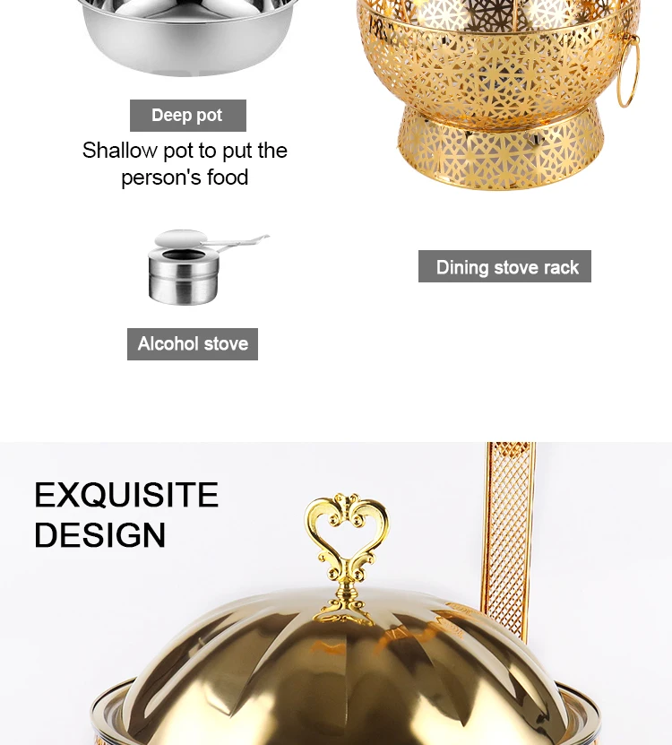 Hotel Wedding Banquet Stainless Steel Hanging Chafing Dish Food Warmer ...