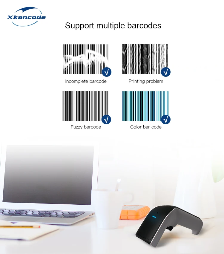 Xkancode High Resolution 2d Cmos 2.4g&bt Database Wireless Cordless ...