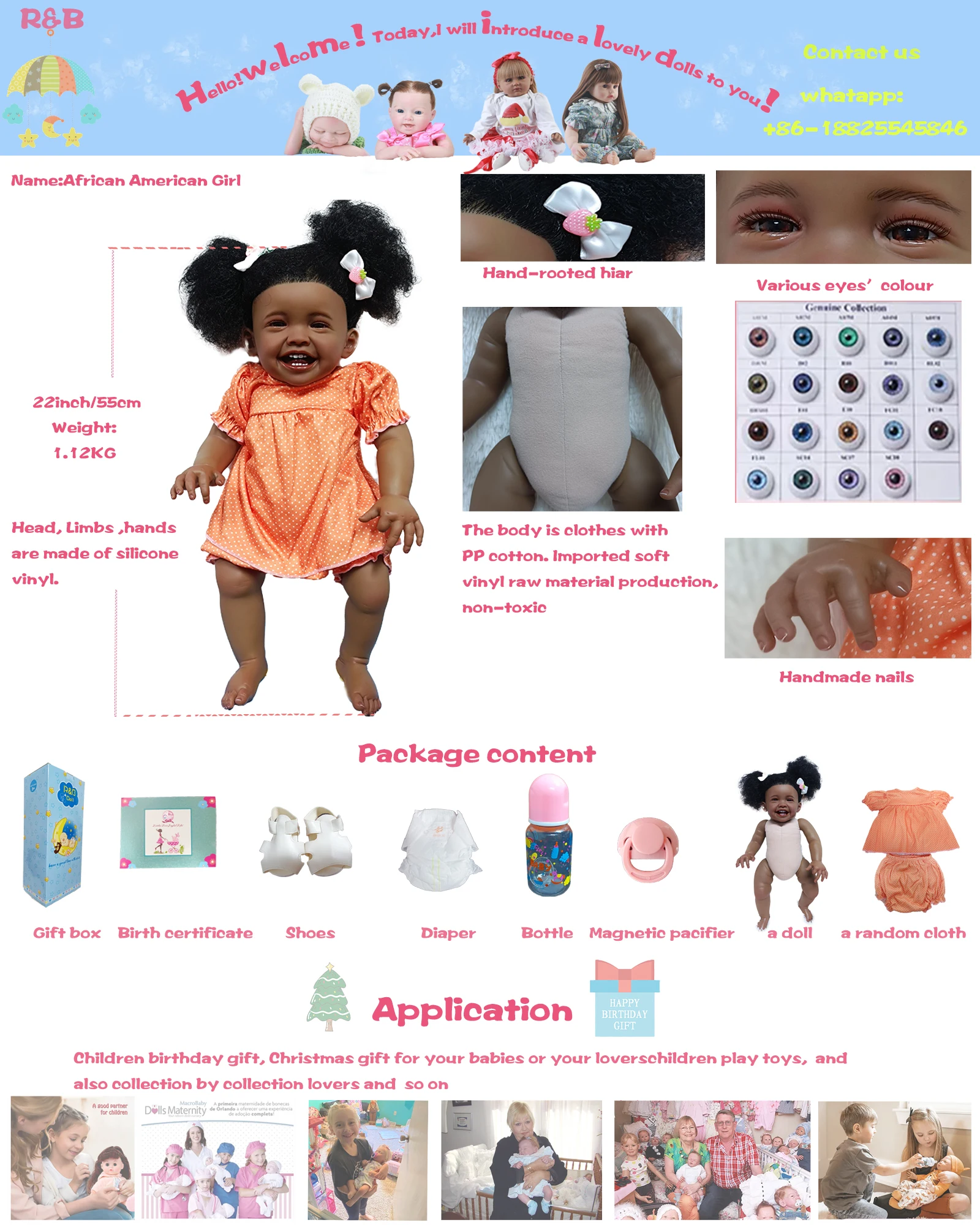 High Quality Lifelike Soft Touch Educational Baby Gift Doll Toys For ...