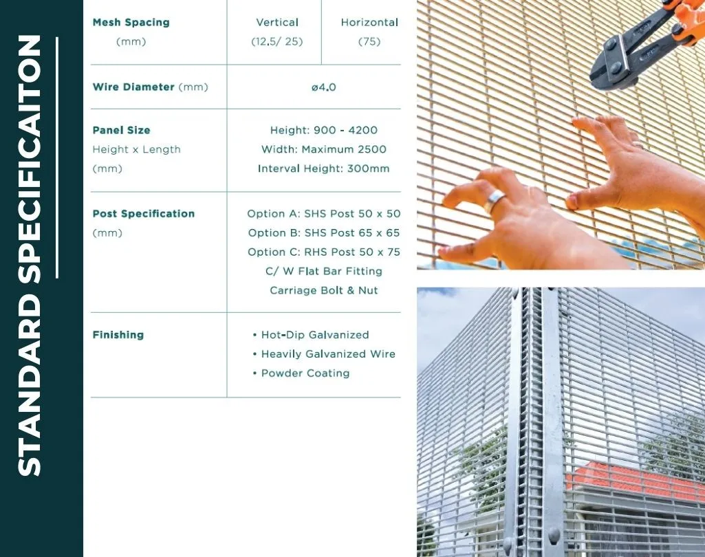 Wholesale Price Top Notch Customizable High-Security 358 Mesh Fences ...