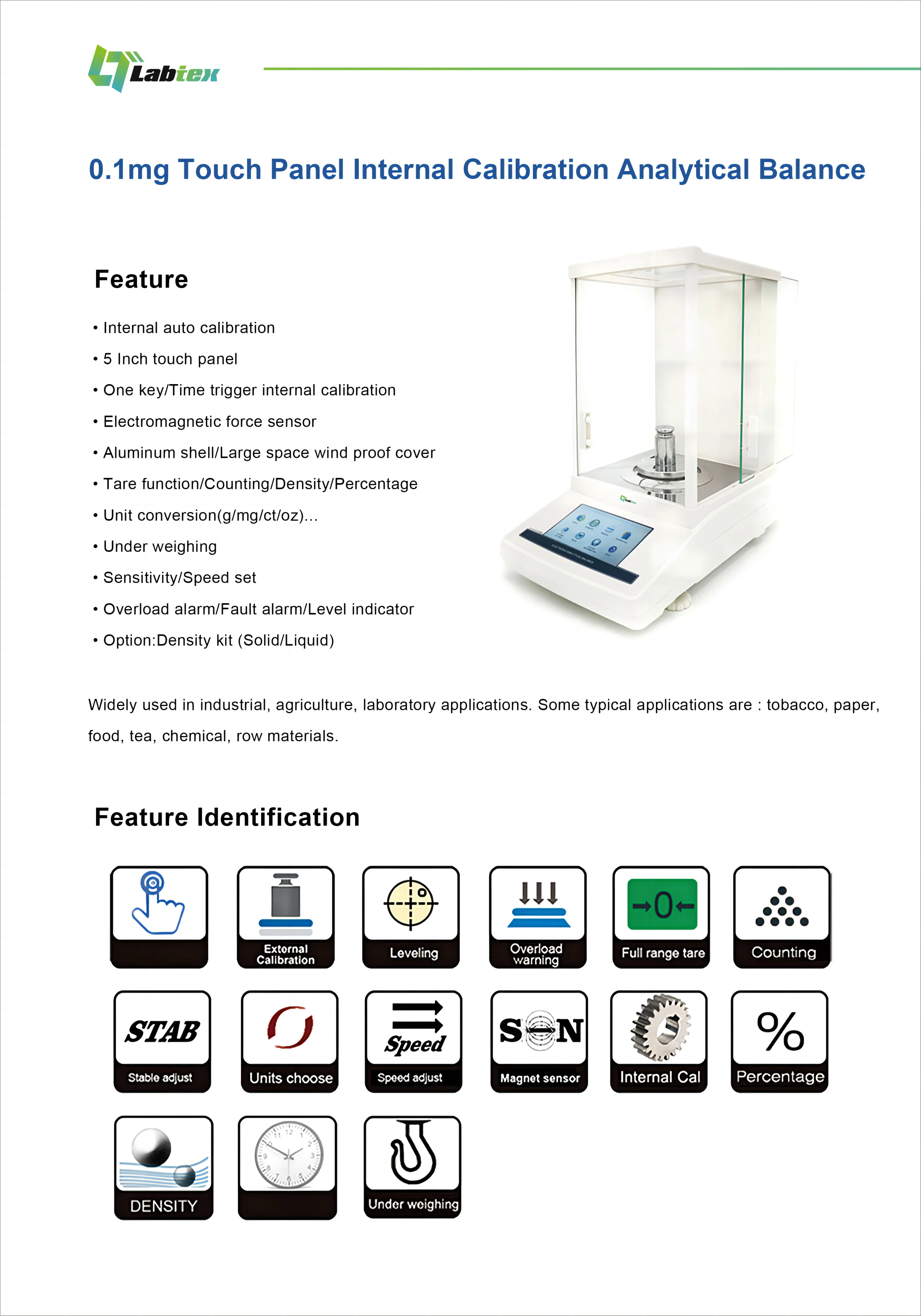 Labtex Hot Seller 0.01mg0.1mg1mg Laboratory Analytical Scales Automatic ...