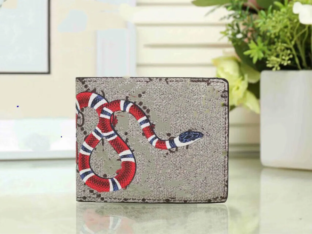 Cartoon Print Men's Wallet Cute Animal Color Print Wallet Multiple Card ...