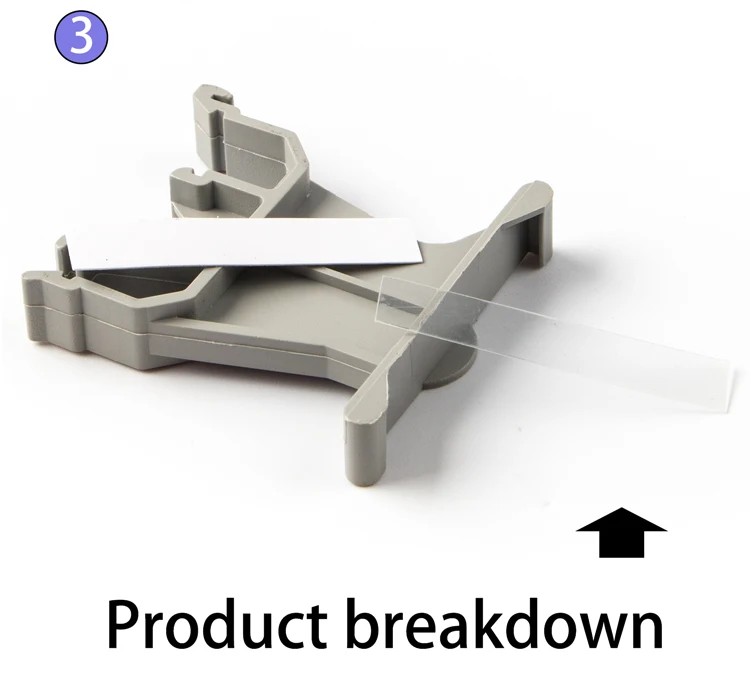 DIN Rail Marker Terminal Block Accessories B1 Gray Terminal Strip ...