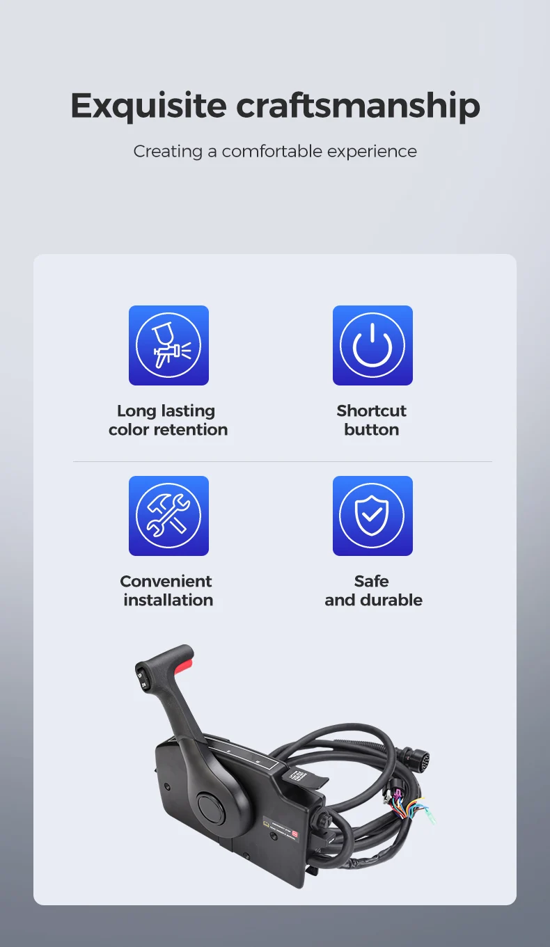 New 881170a13 Side Mount Boat Remote Control Box With 14pin Wire ...