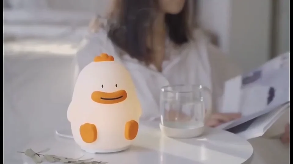 100ml Small Smart Cartoon Cute Duck Electric Mini Ultrasonic Atomizer ...