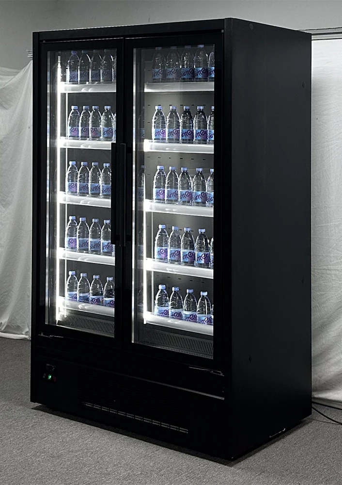 Double Door Front Opening Display Chiller - 1200L Capacity