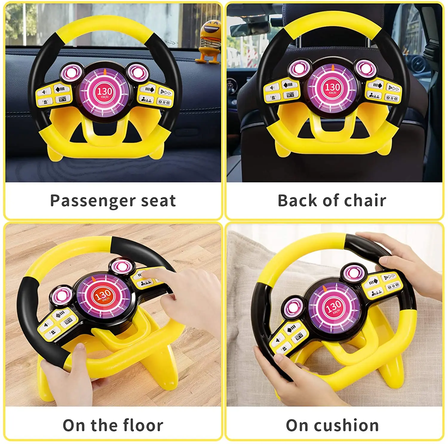 Jinming Children's Simulation Mini Steering Wheel Simulated Steering ...
