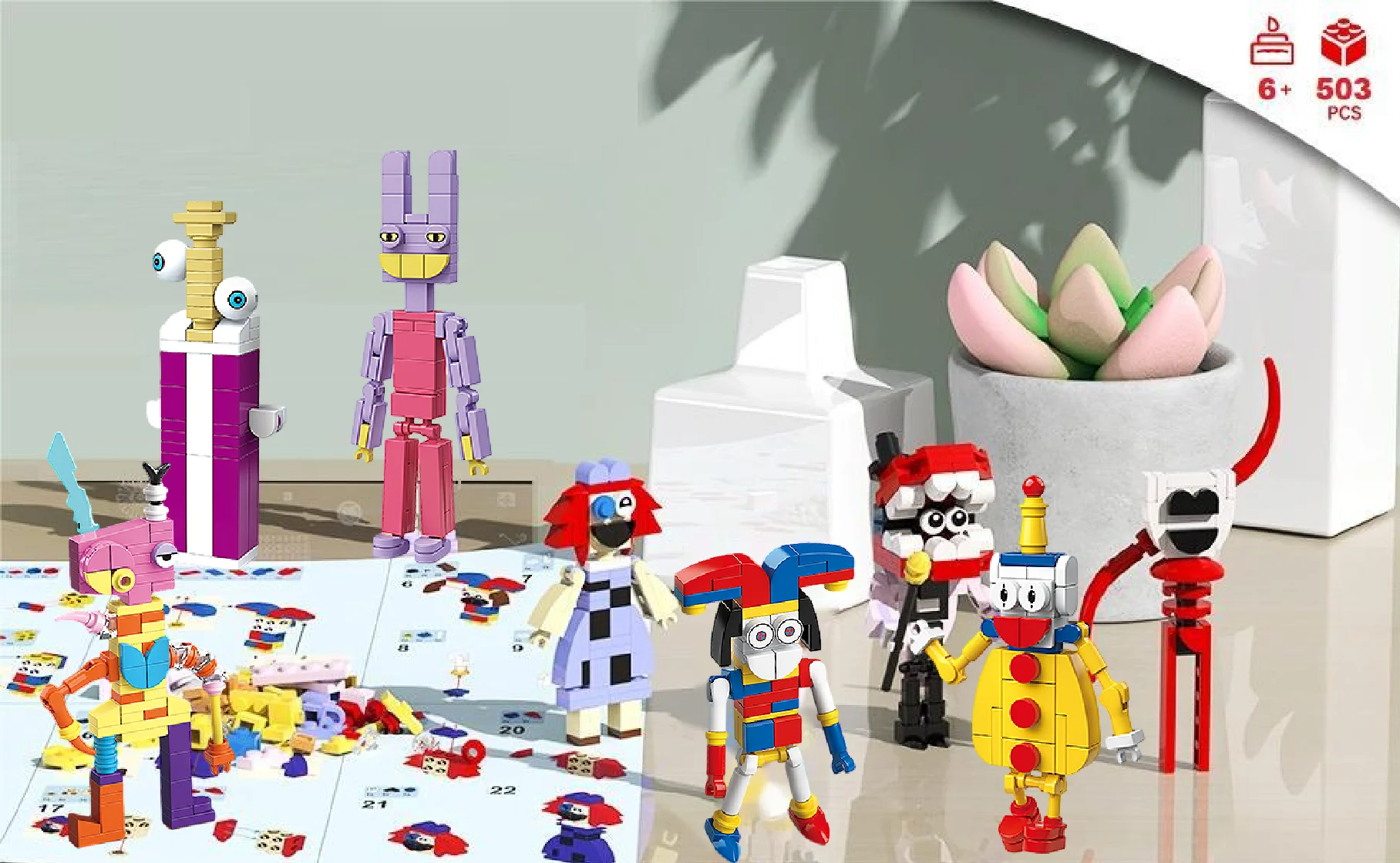 Juguetes De The Amazing Digital Circus Toys Mini Building Blocks ...