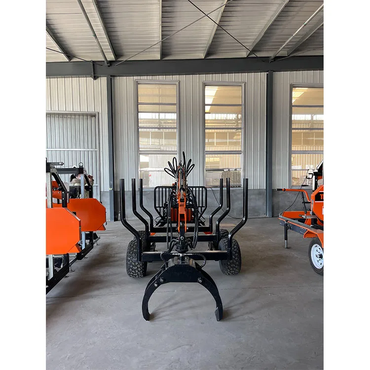 1-5t Log Loader Forester Trailer Compact Tractor Log Grabbing Machine ...