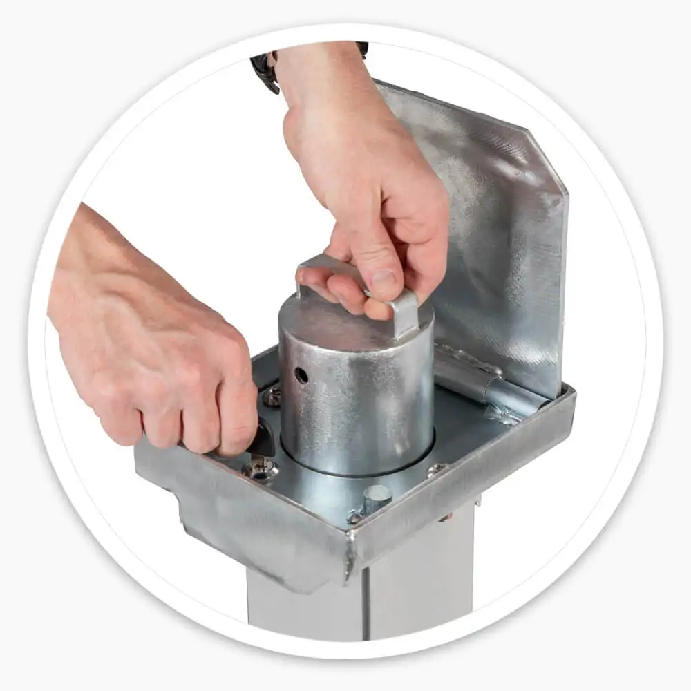 Steel Galvanised Heavy Duty Bollard - Road Safety Bollard