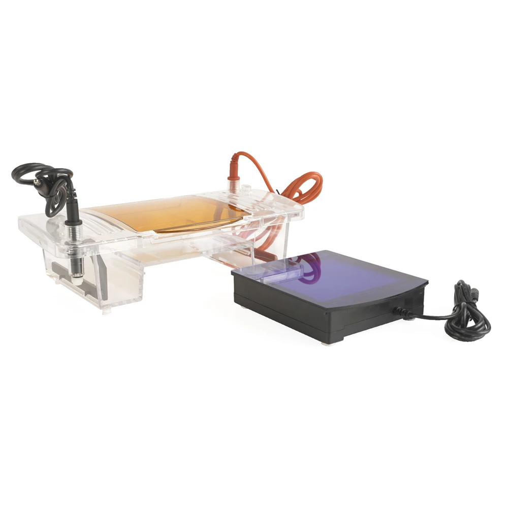 Laboratory Horizontal Electrophoresis Gel Agarose Apparatus Tank with ...