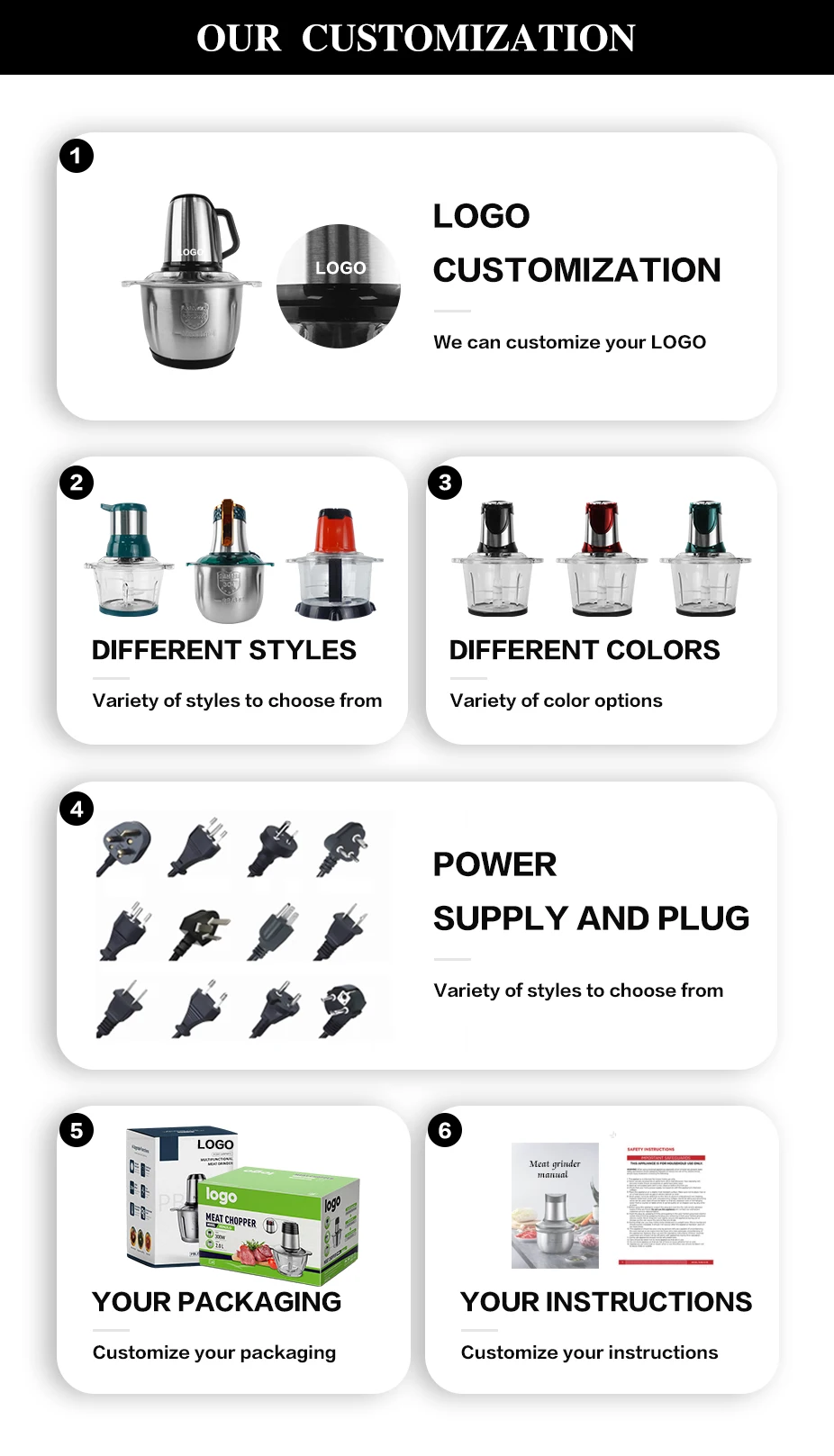 Hot Sales 10l Electric Stainless Steel Multifunctional Food Processor ...