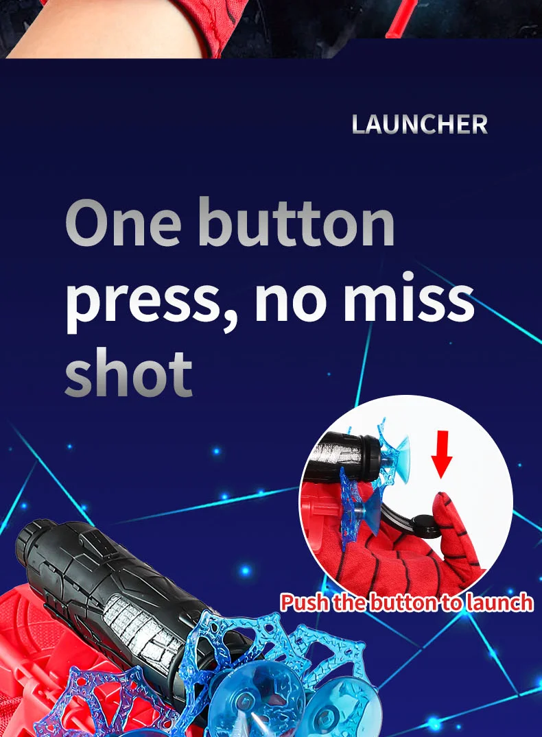Spider Launcher Cosplay Shooting Game Children Role-playing Boys ...
